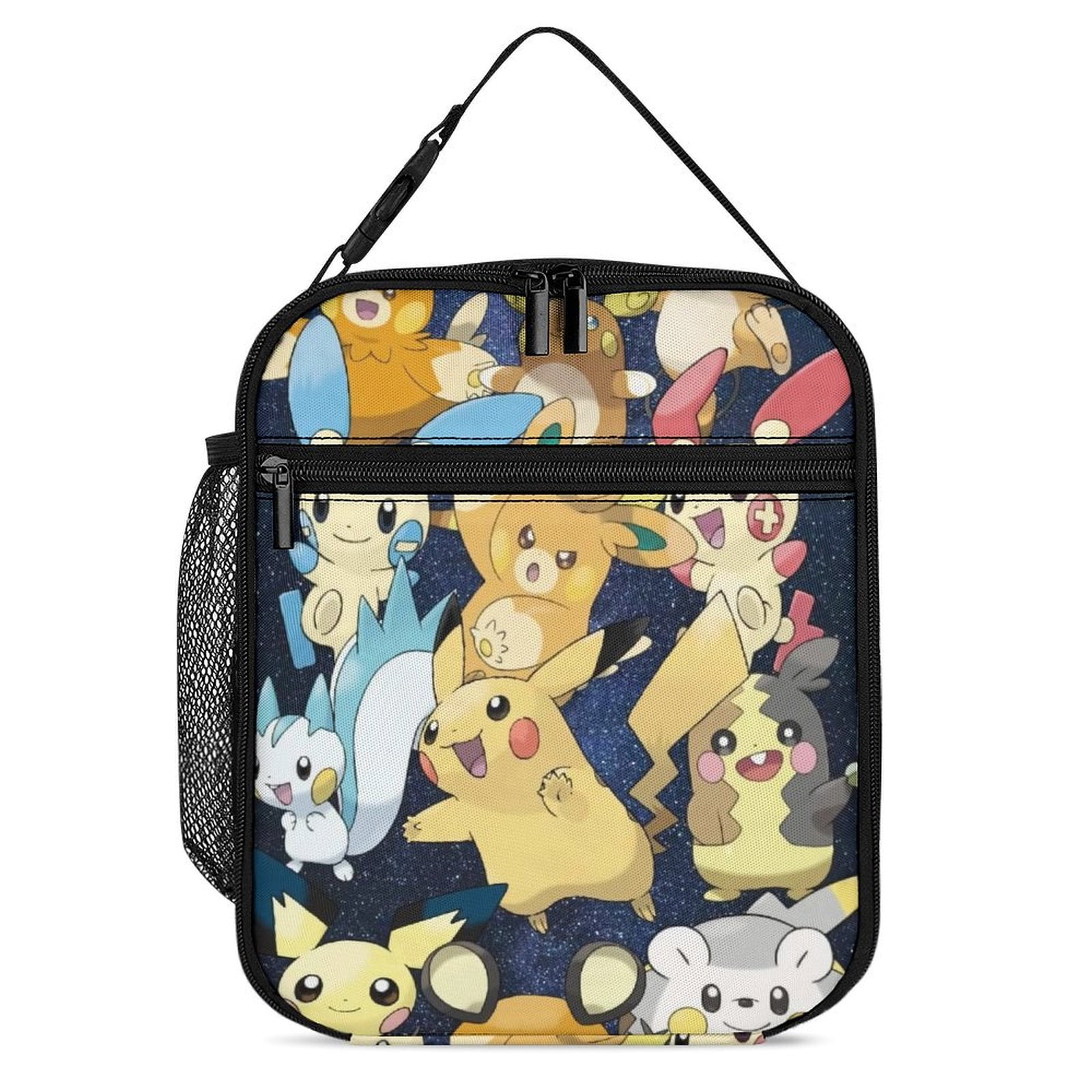 Pokemon-Pikachu2 Custom Text Lunch Bag With Satchel Shoulder Strap ...