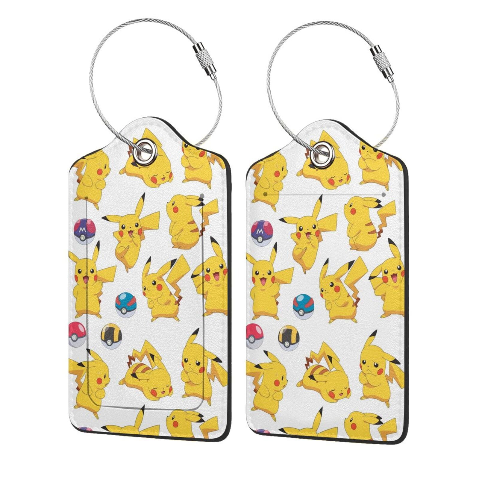 Pokemon Pikachu2 Luggage Tags for Suitcases Travel ID Identification ...