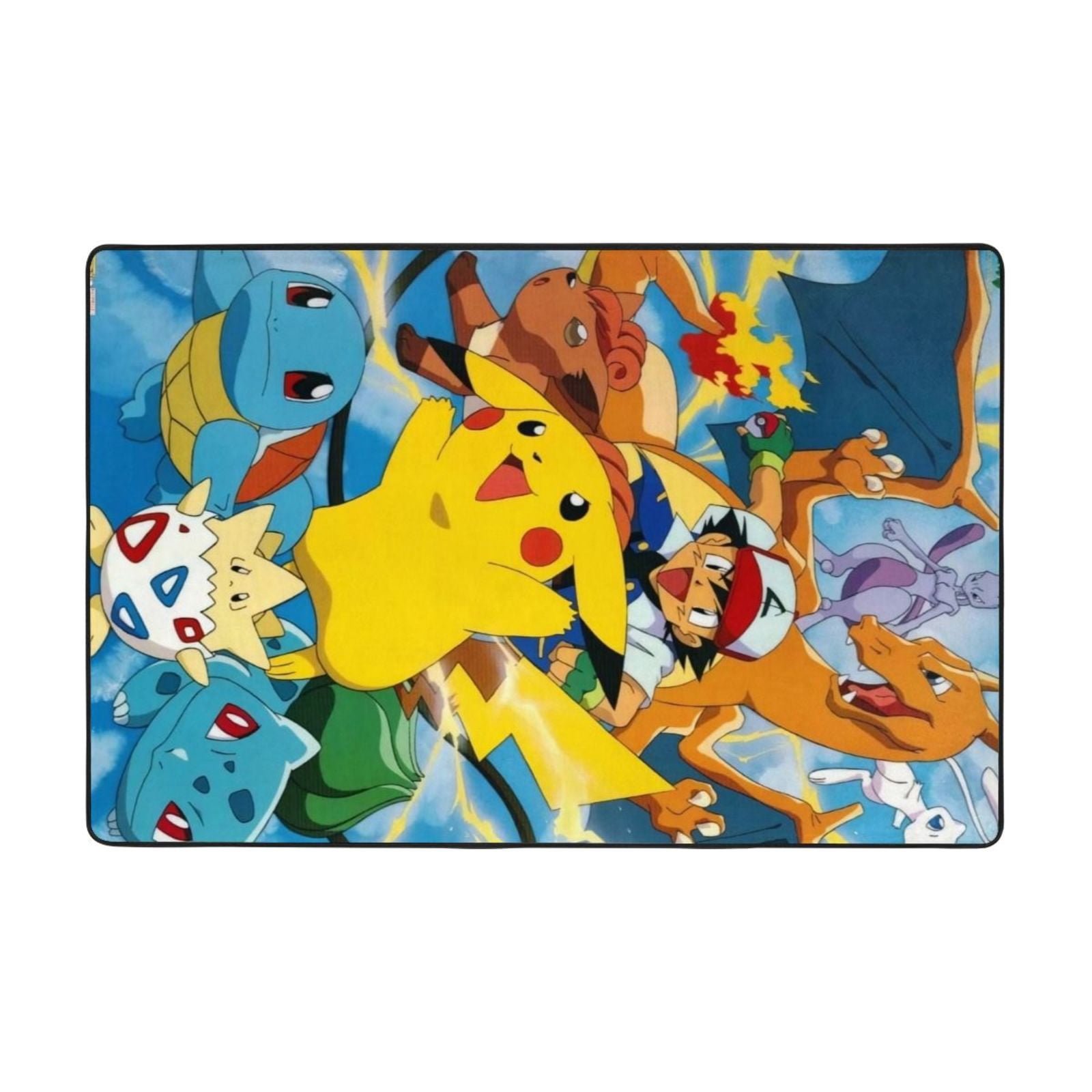 Pokemon Pikachu8 Gamer Rug Room Non-Slip Gaming Rug Cool Graffiti ...