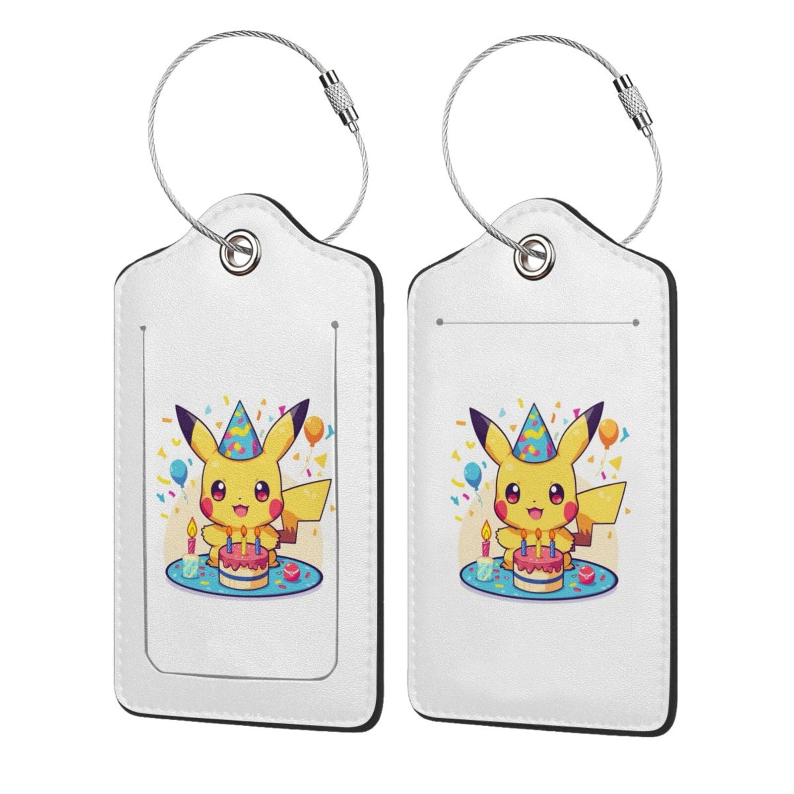 Pokemon-Pikka Birthday Party Luggage Tags for Suitcases Travel ID ...