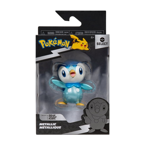 Pokemon Piplup Select Metallic Battle Figure - 3-Inch Metallic Battle ...