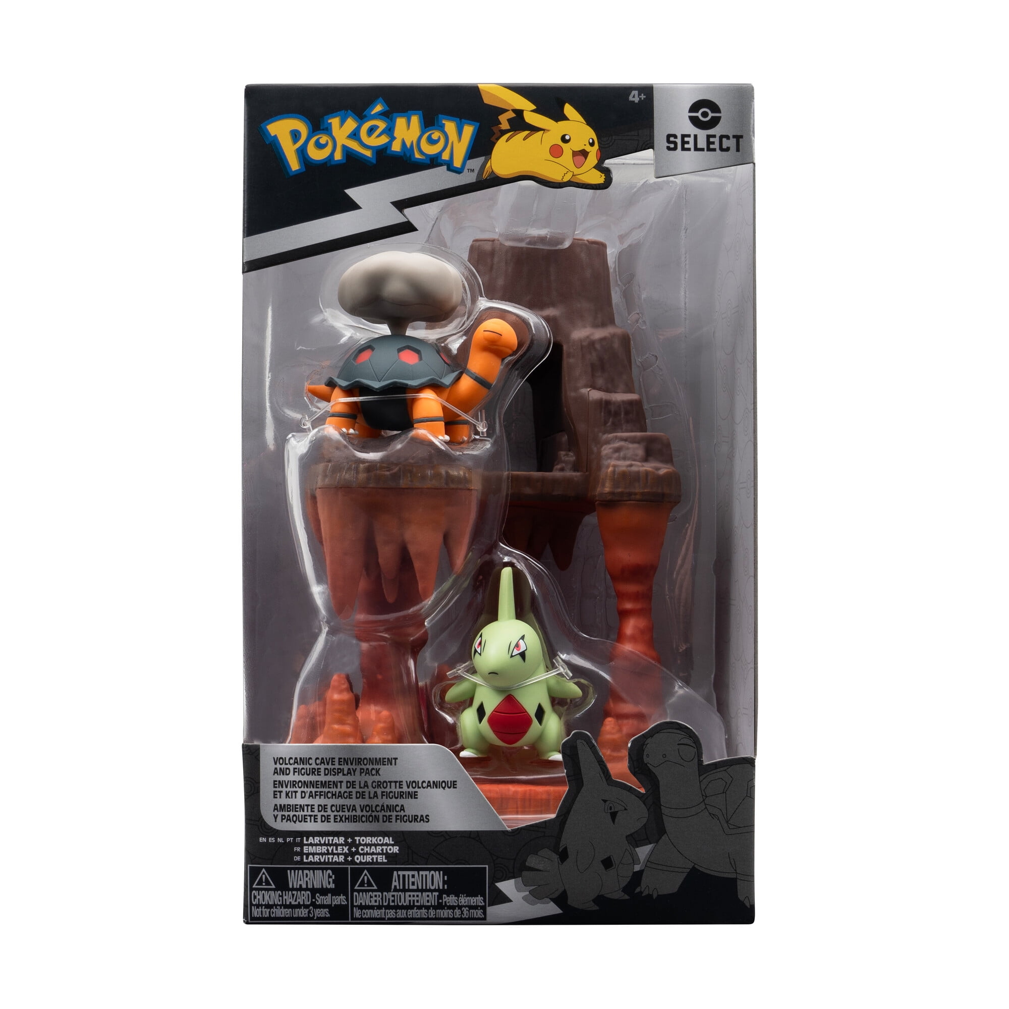 Pokemon Pkw Volcanic Cave Environment - 6-Inch Multi-Level Display Set ...
