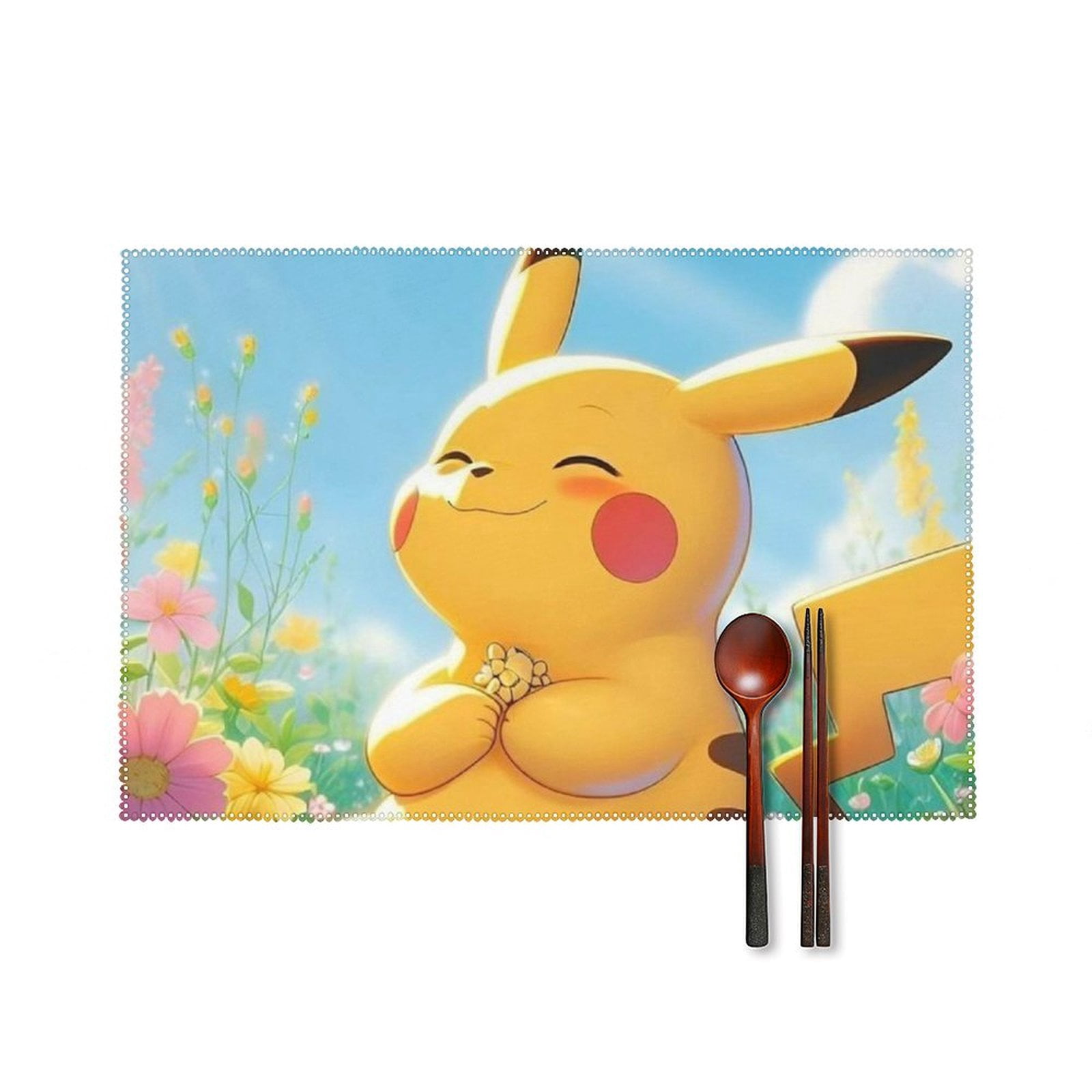 Pokemon Placemats Set of 6, Boy Girl Kid Dining Table Place Mats ...