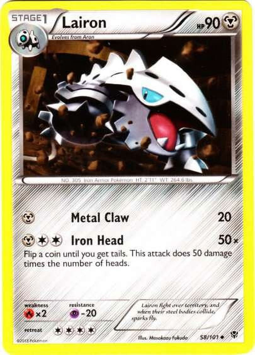 Pokemon Plasma Blast Uncommon Lairon #58 - Walmart.com