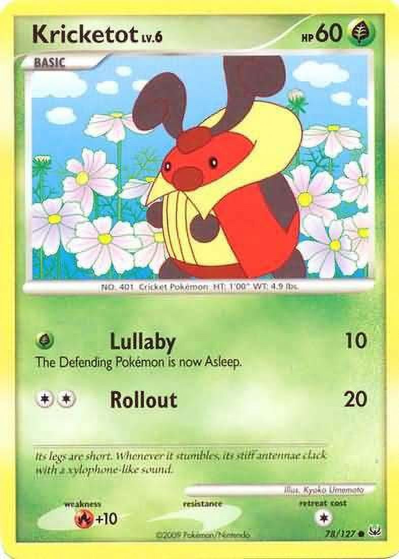 Pokemon Platinum Common Kricketot #78 - Walmart.com