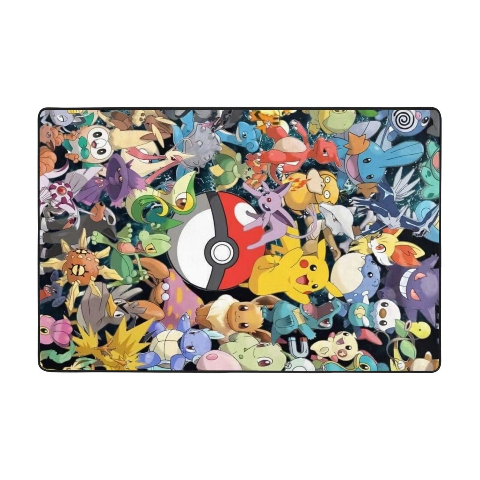 Pokemon Pokémon Gamer Rug Room Non-Slip Gaming Rug Cool Graffiti Gaming ...