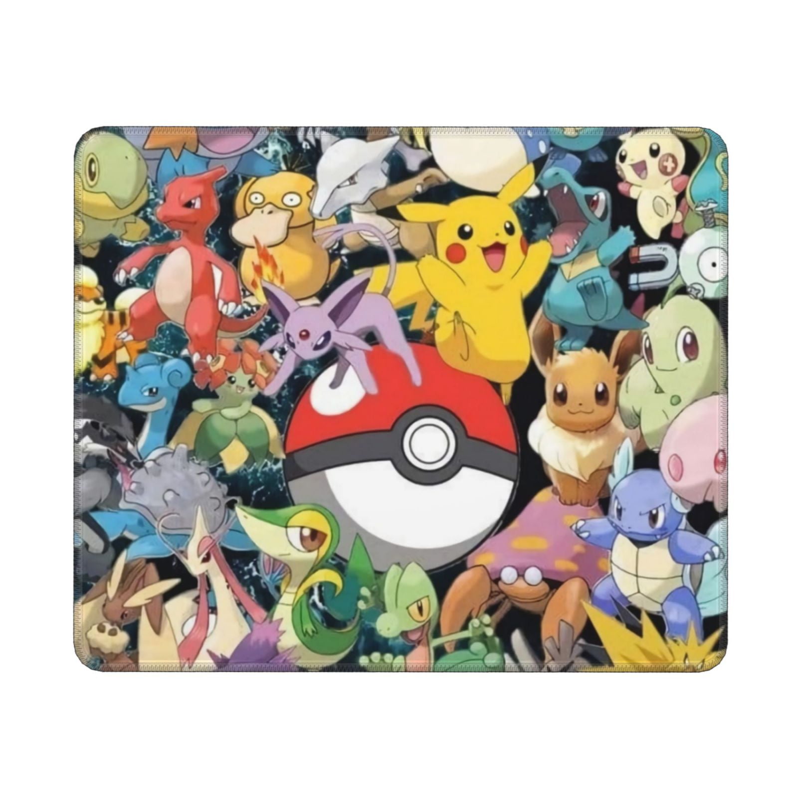 Pokemon-Pokémon Mouse Pad,Office Computer Mouse Pad with Stitched Edges ...