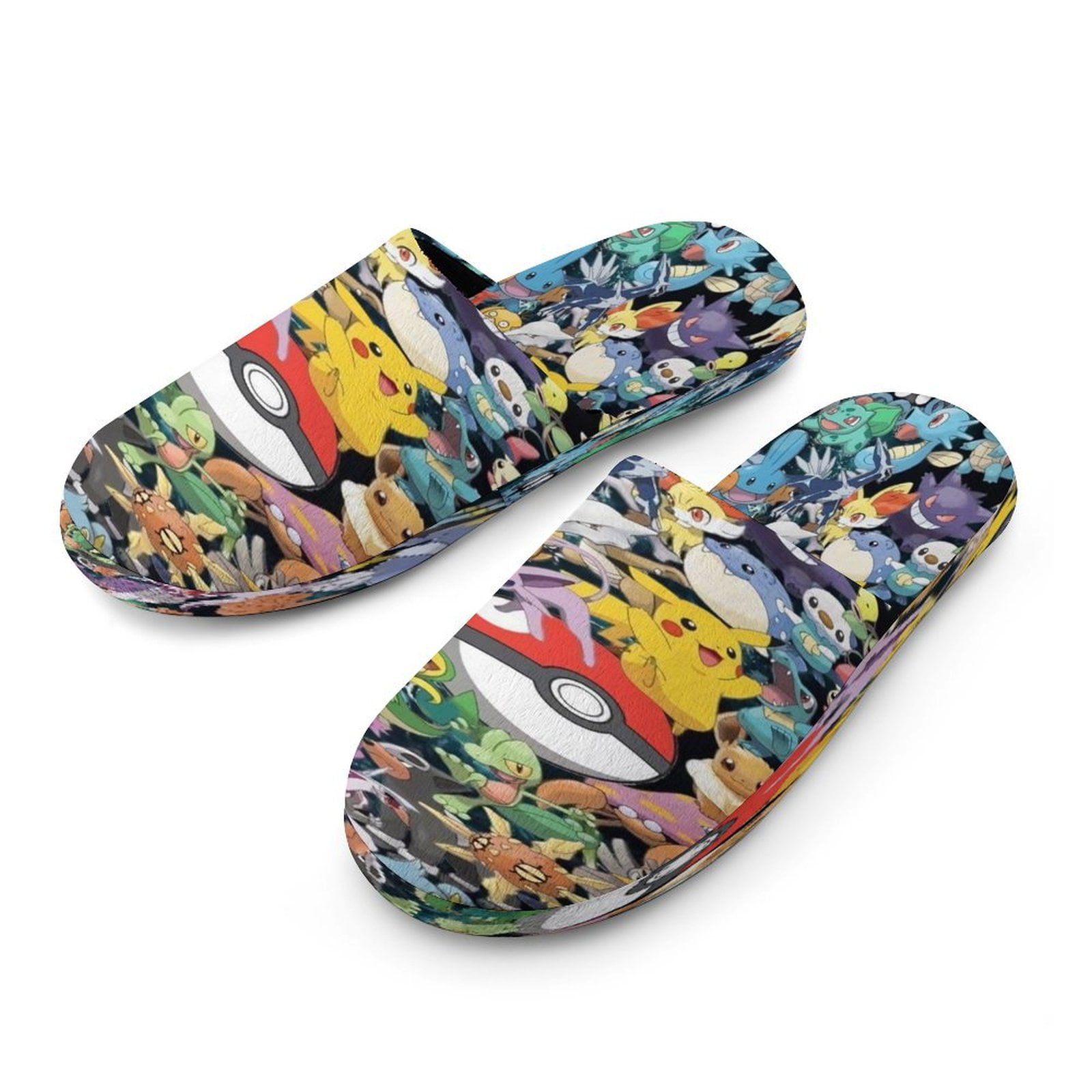 Pokemon Pokémon Slippers for Mens Unisex Cozy Memory Foam Scuff ...