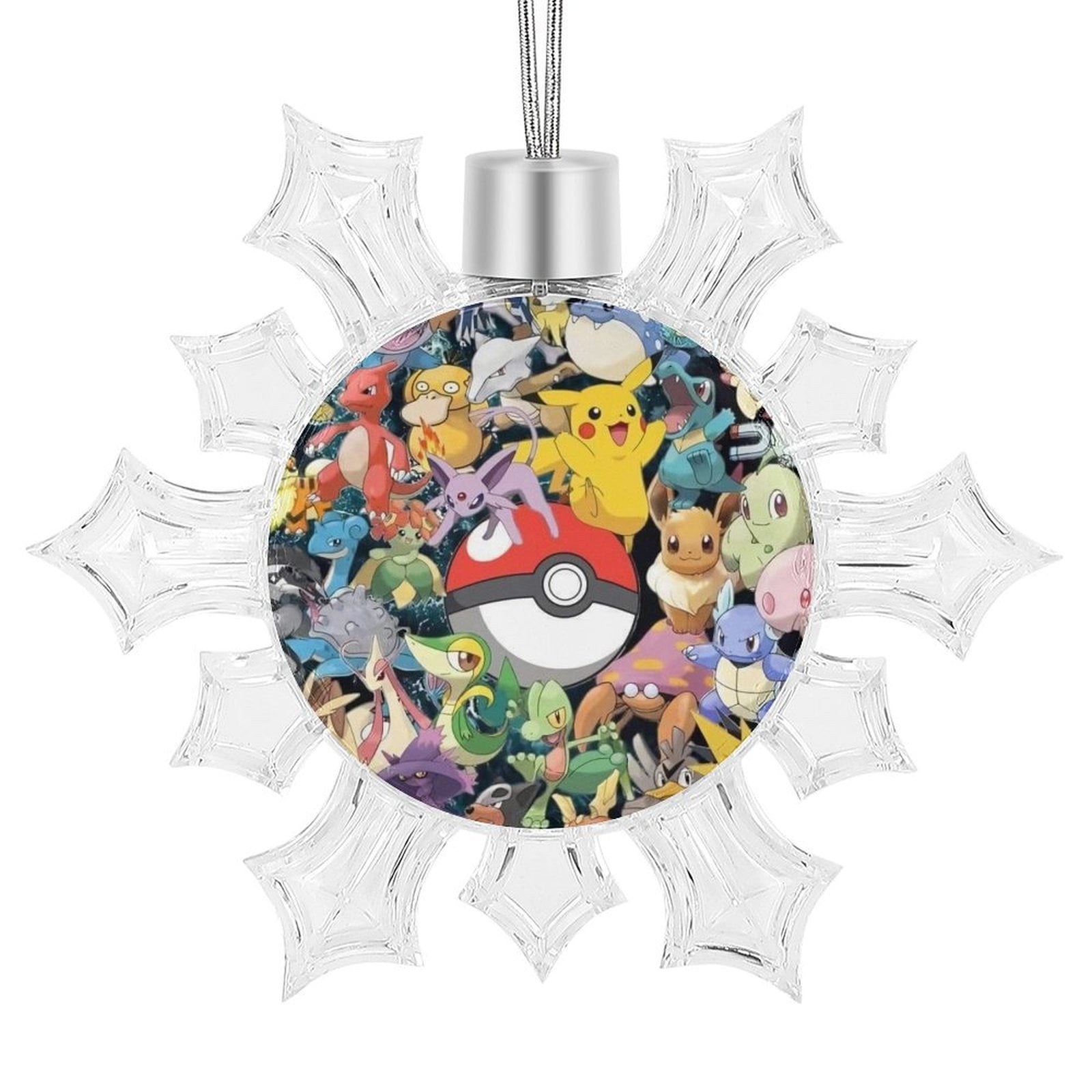 Pokemon Pokémon Snowflake Ornaments for Tree,Snowflakes Christmas Tree ...