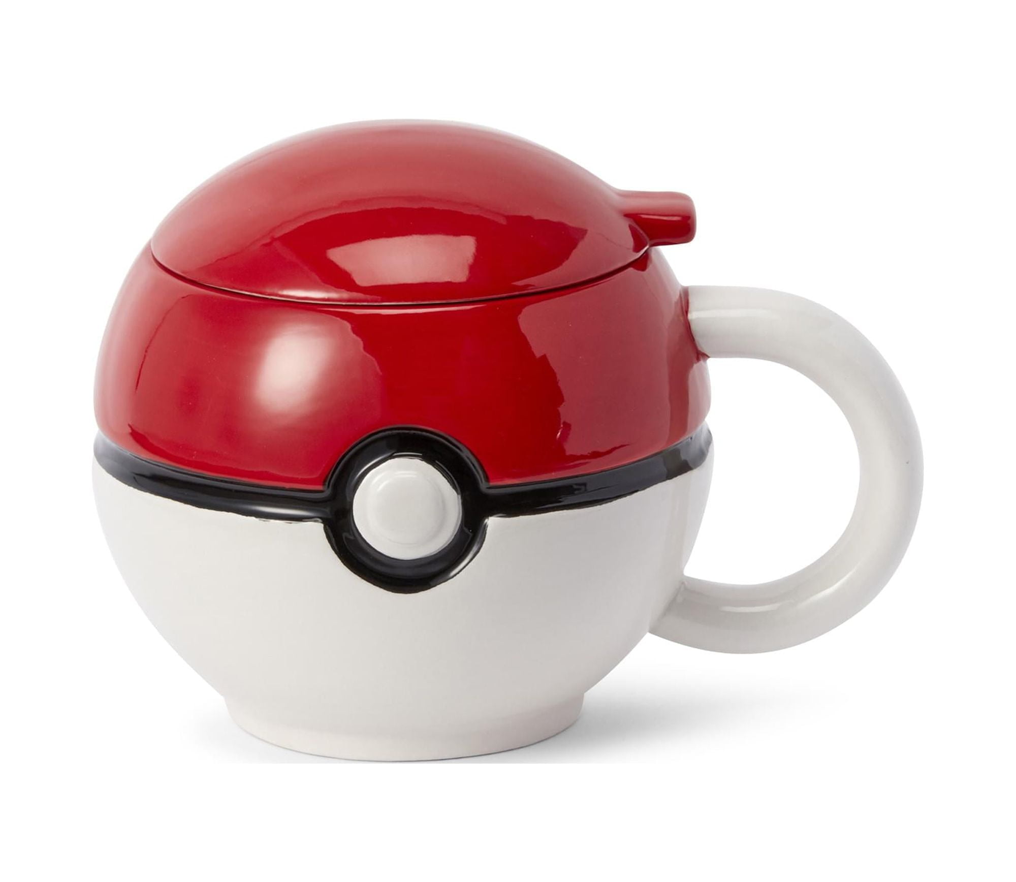 Pokemon Pokeball Ceramic Coffee Mug with Lid - Walmart.com