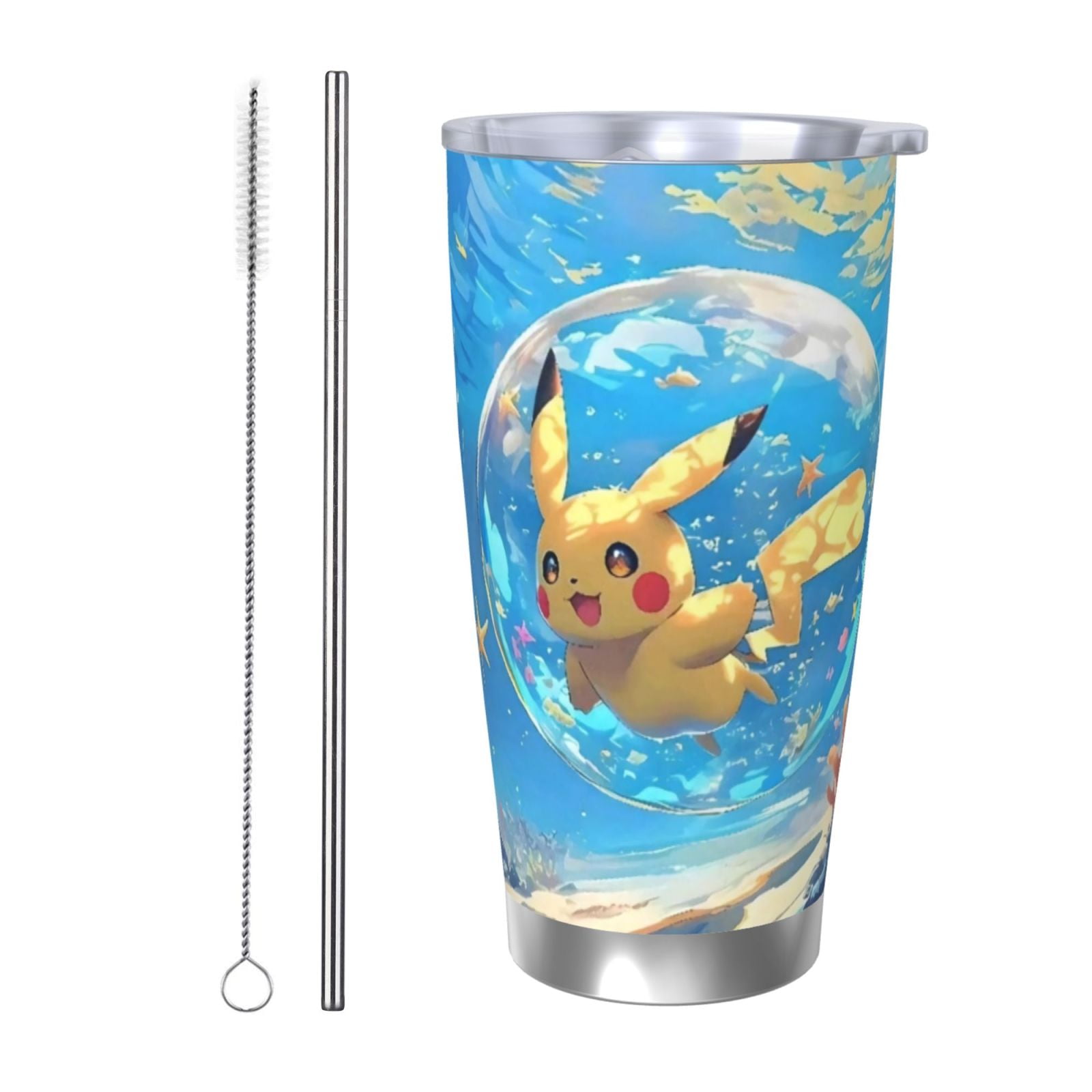 Pokemon - Pokemon Bubbles Water Bottle,Coffee Cups,20oz Stainless Steel ...