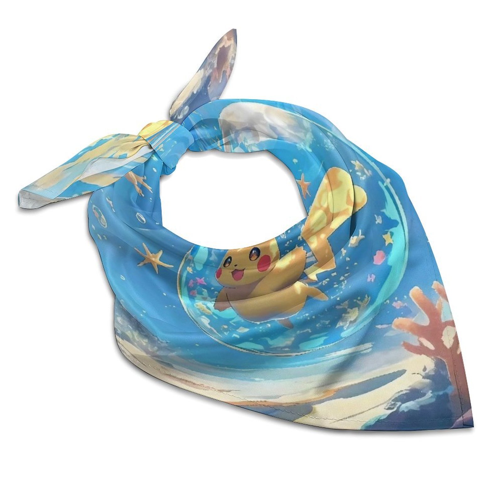 Pokemon - Pokemon Bubbles98 Square Satin Head Scarf Hair Scarves Silk ...