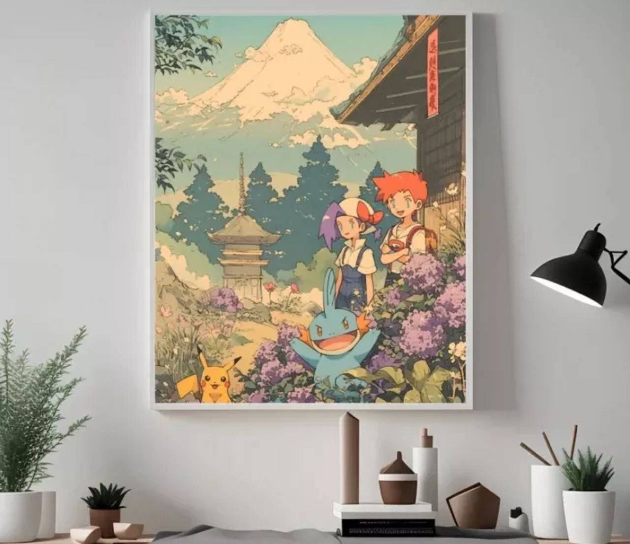 Pokemon Poster, Anime Poster NO FRAMED POSTER Home Decor, Vintage Art ...