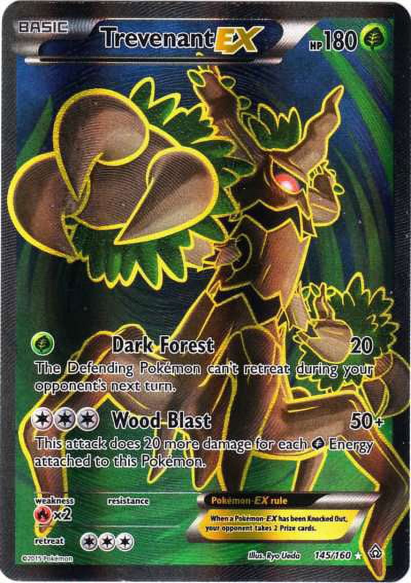 Pokemon Primal Clash Ultra Rare Trevenant-EX #145 - Walmart.com