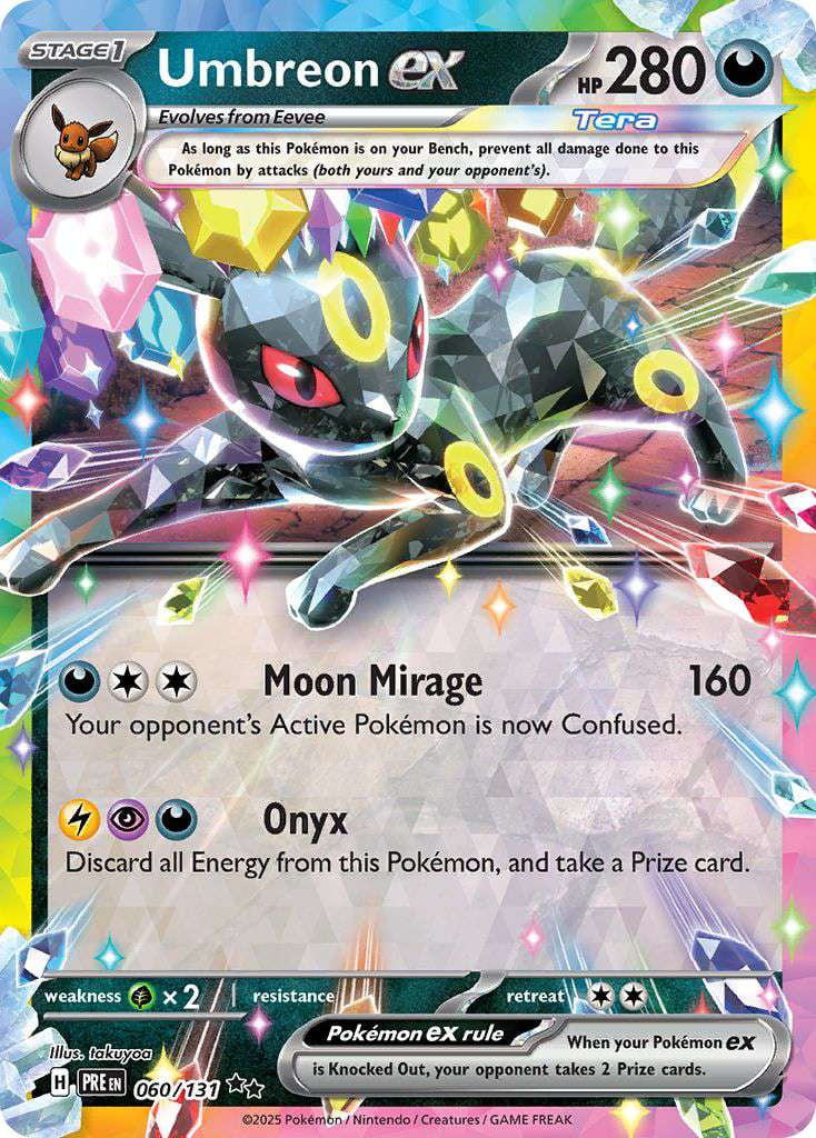 Pokemon Prismatic Evolutions Double Rare Umbreon ex #60 - Walmart.com
