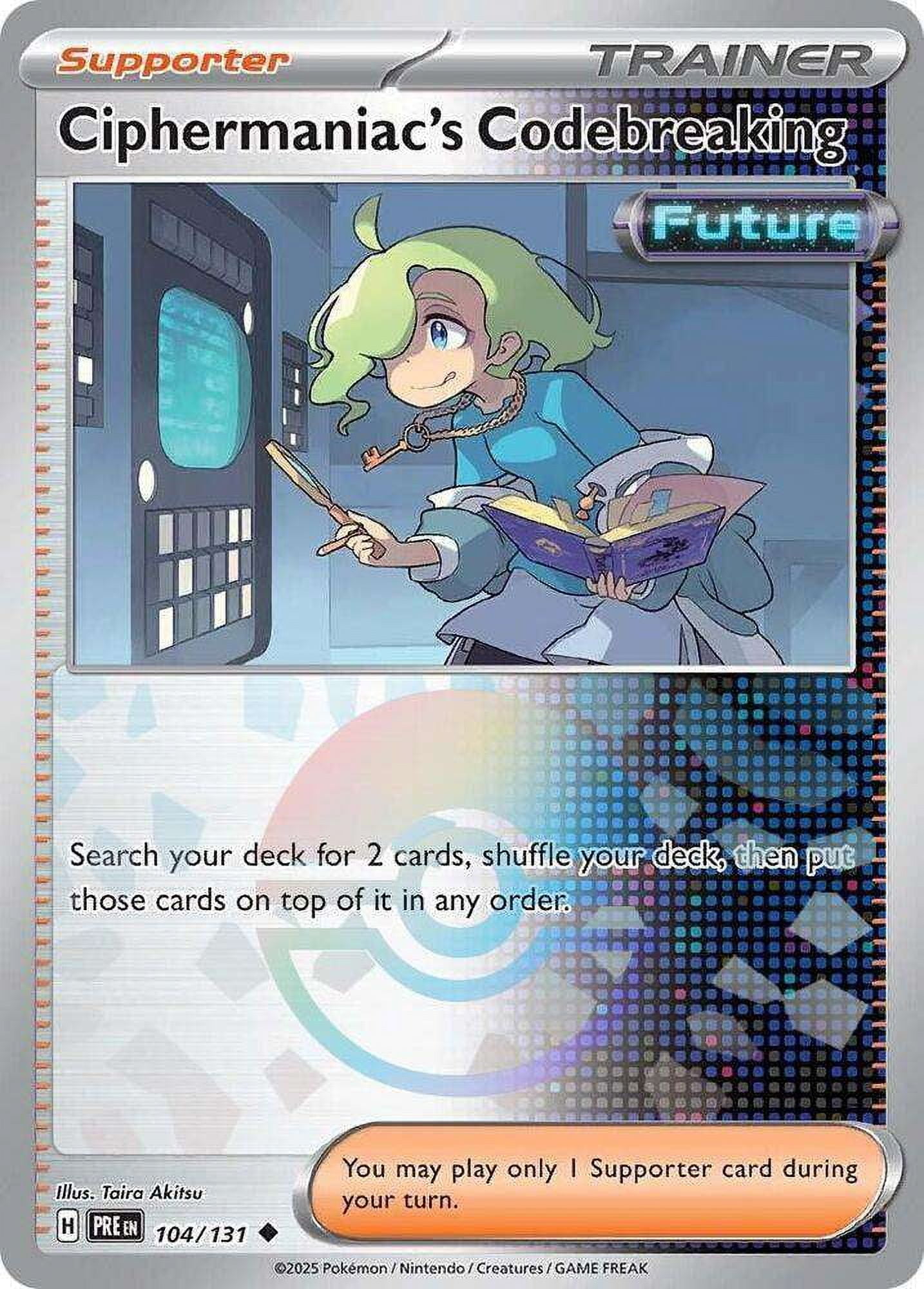 Pokemon Prismatic Evolutions Uncommon Ciphermaniac's Codebreaking #104 ...