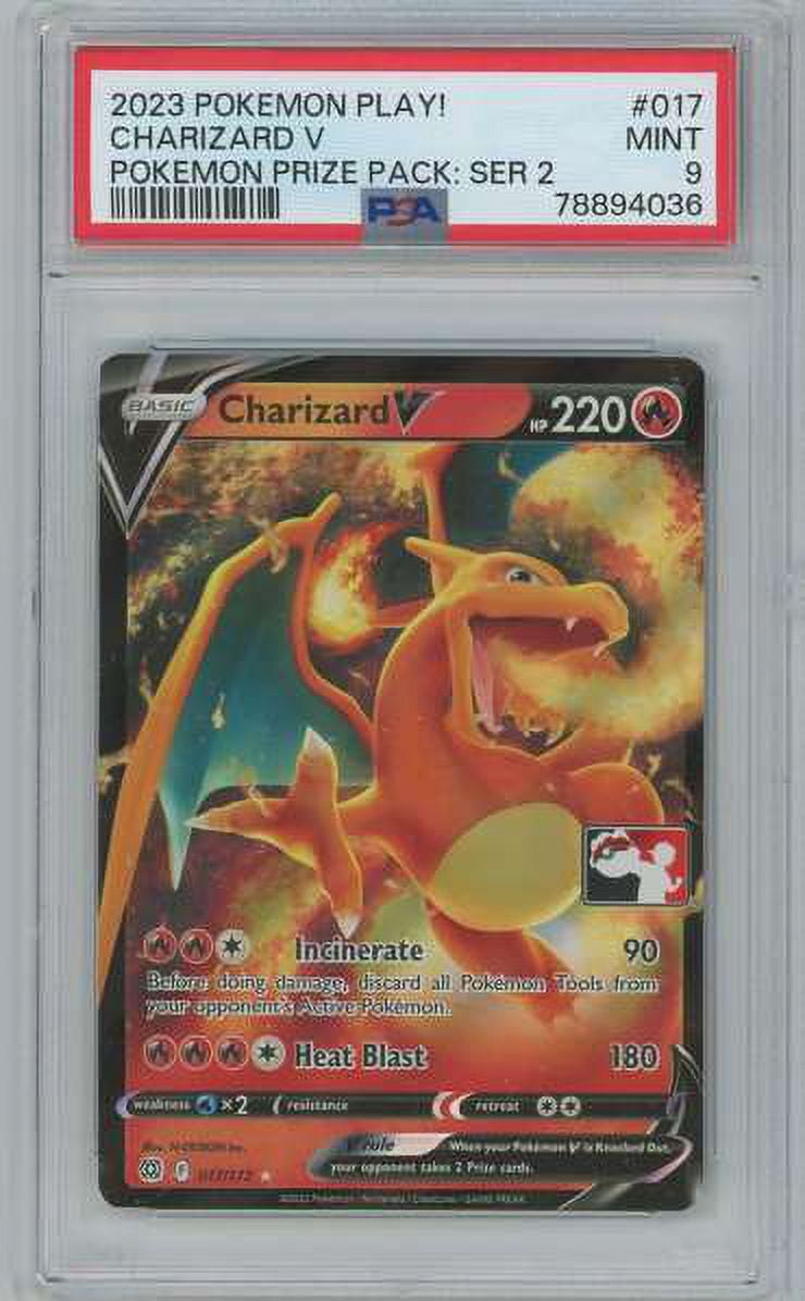 Pokemon Prize Pack Series 2 Charizard V Graded Card - Walmart.com