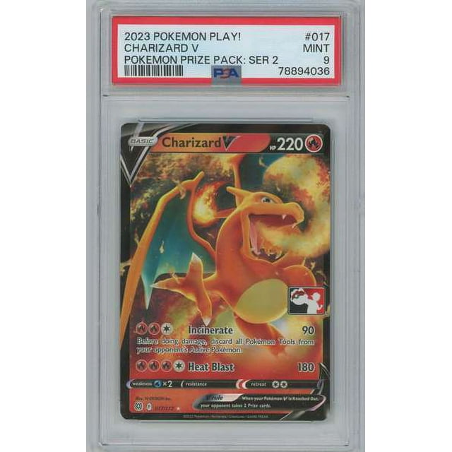 Pokemon Prize Pack Series 2 Charizard V Graded Card - Walmart.com