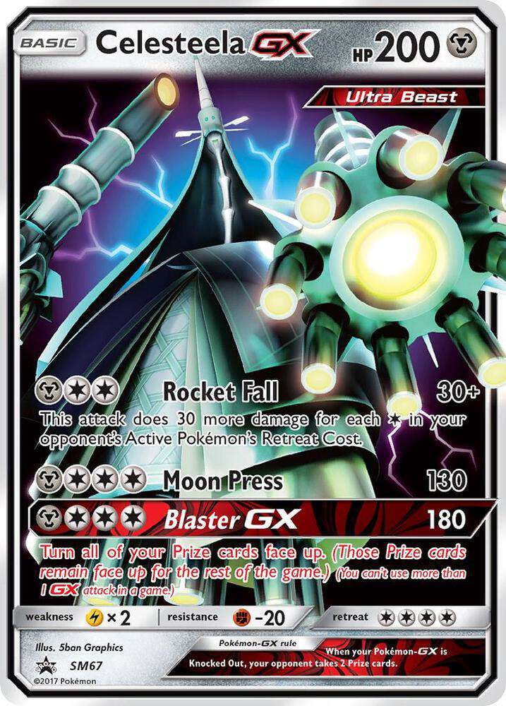Pokemon Promo Holo Rare Celesteela GX SM67 - Walmart.com