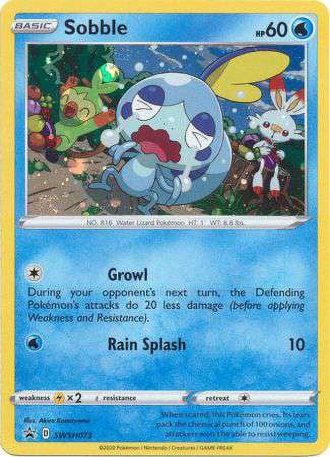 Pokemon Promo Holo Rare Sobble SWSH073 - Walmart.com