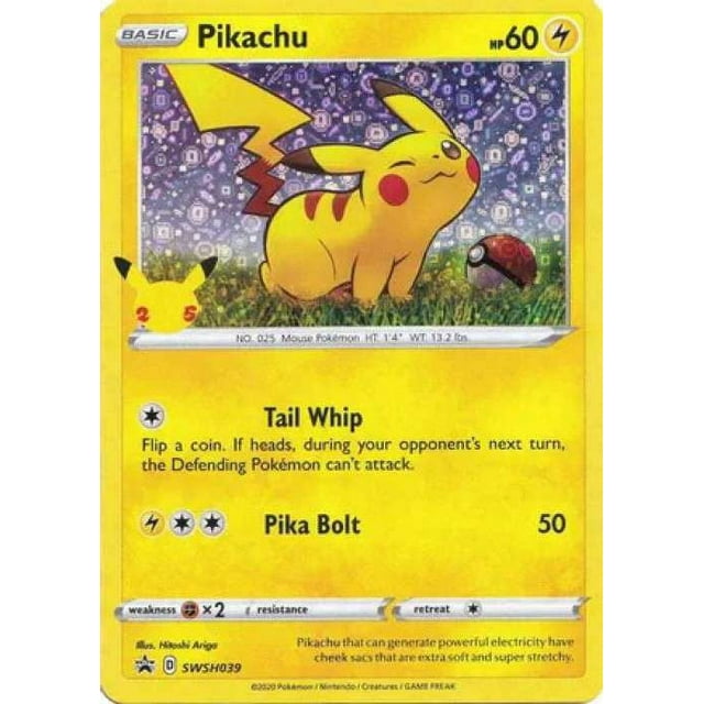 Pokemon Promo Pikachu SWSH039 - Walmart.com