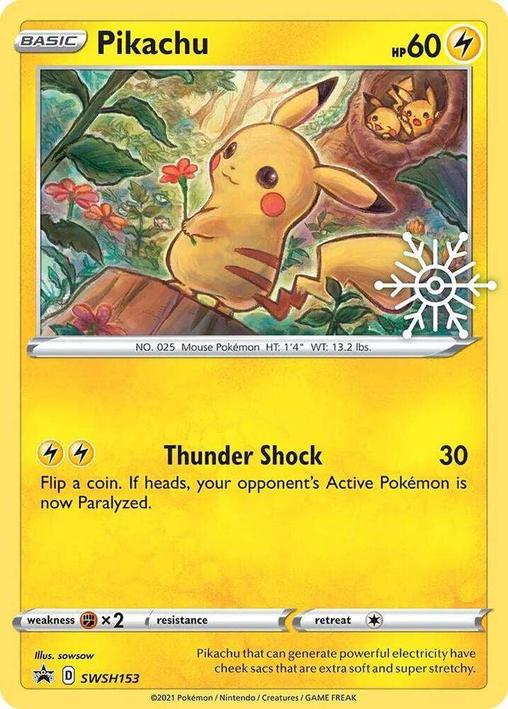 Pokemon Promo Pikachu SWSH153 (Holiday Calendar) - Walmart.com
