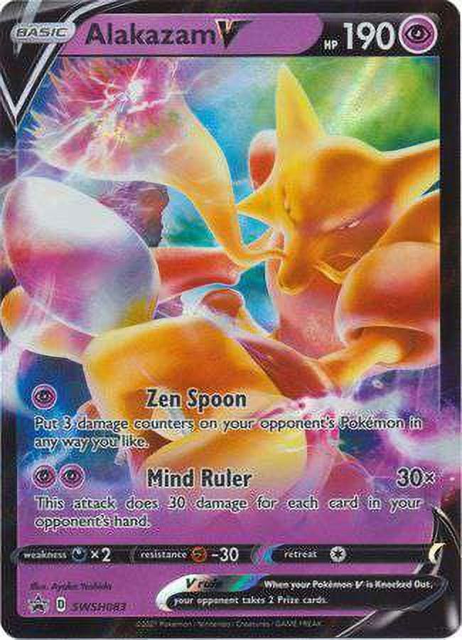 Pokemon Promo Ultra Rare Alakazam V SWSH083 - Walmart.com