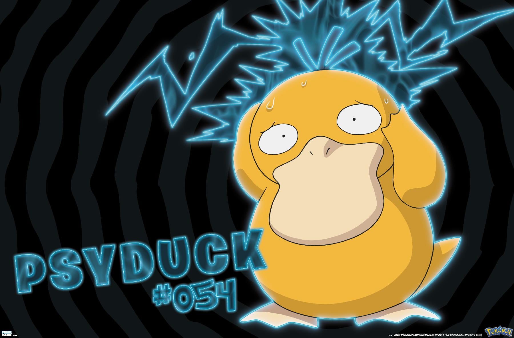 Pokemon - Psyduck - Confusion Wall Poster, 14.725" x 22.375" - Walmart.com