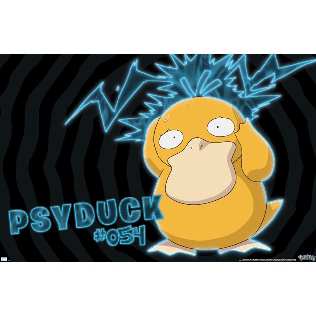 Pokemon - Psyduck - Confusion Wall Poster, 14.725" x 22.375" - Walmart.com