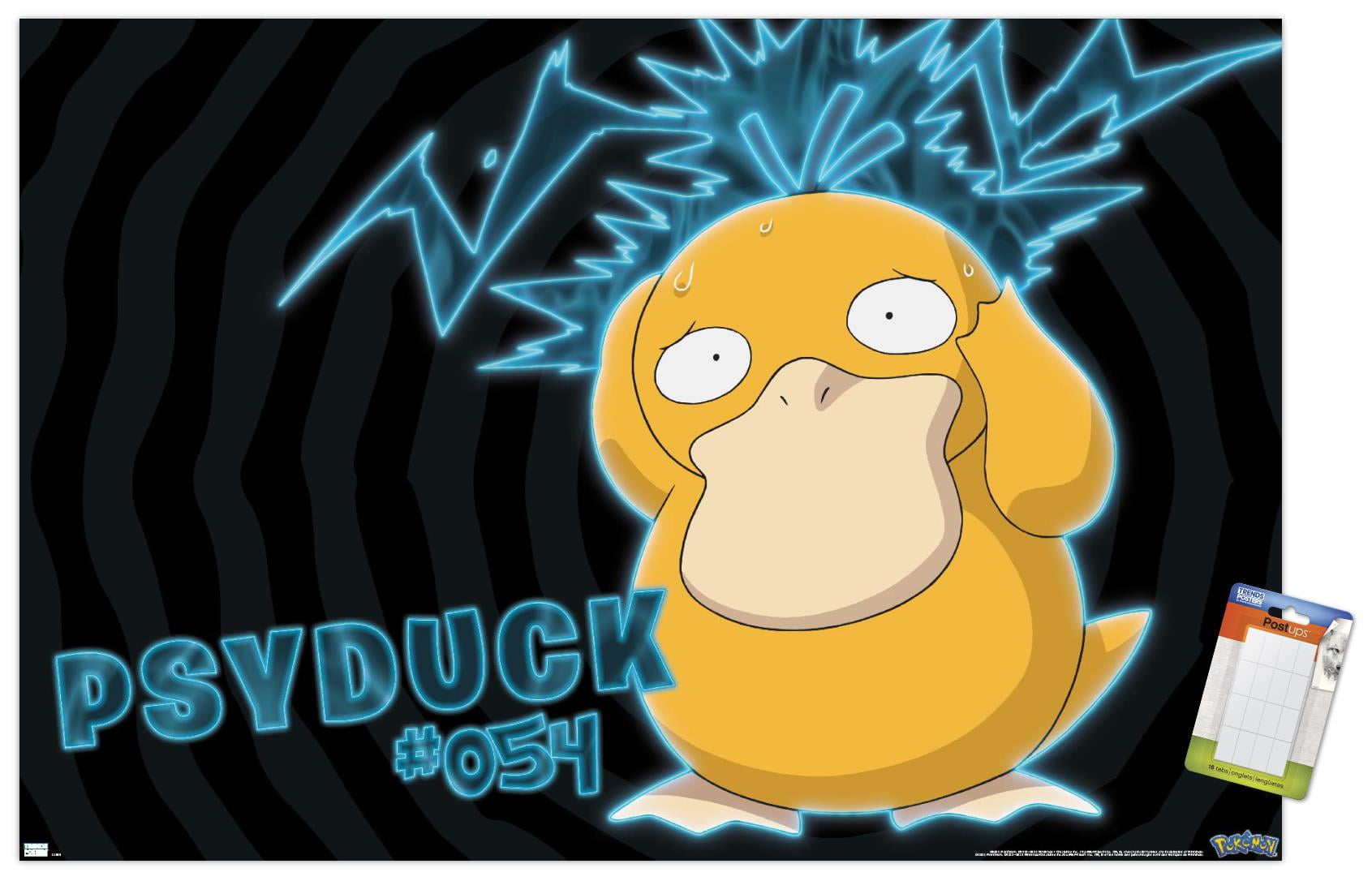 Pokemon - Psyduck - Confusion Wall Poster, 22.375" x 34" - Walmart.com