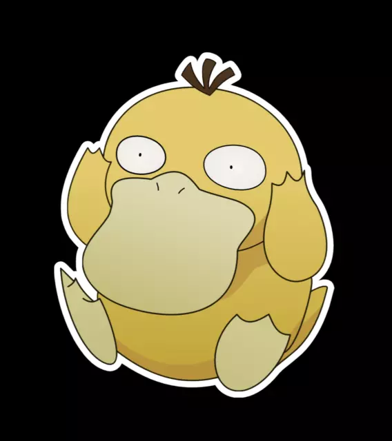 Pokemon Psyduck Die Cut Sticker Phone Decal Water Bottle Stickers Car ...