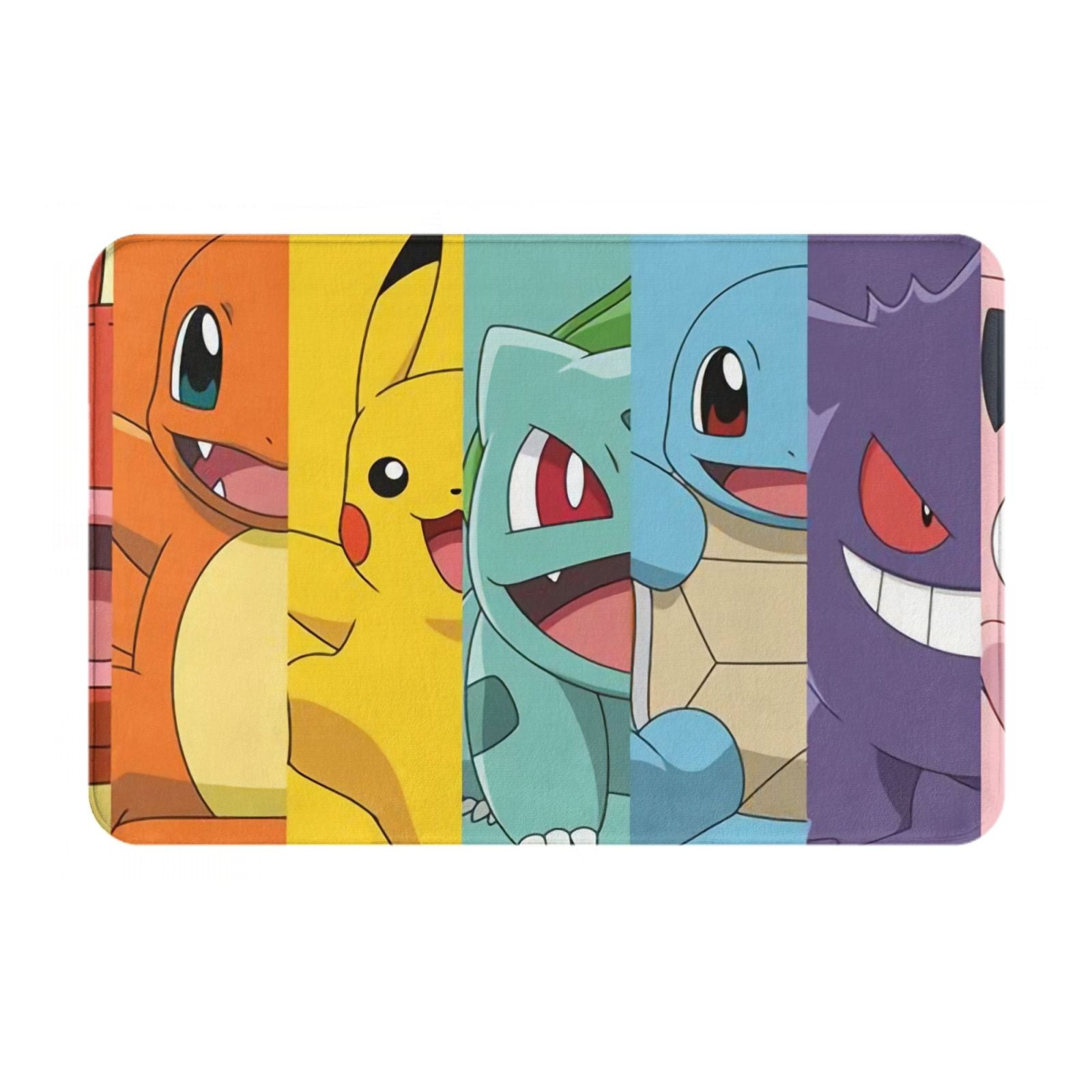 Pokemon-Rainbow Eevee Charmander Squirtle Bulbasaur Box Door Mat For ...