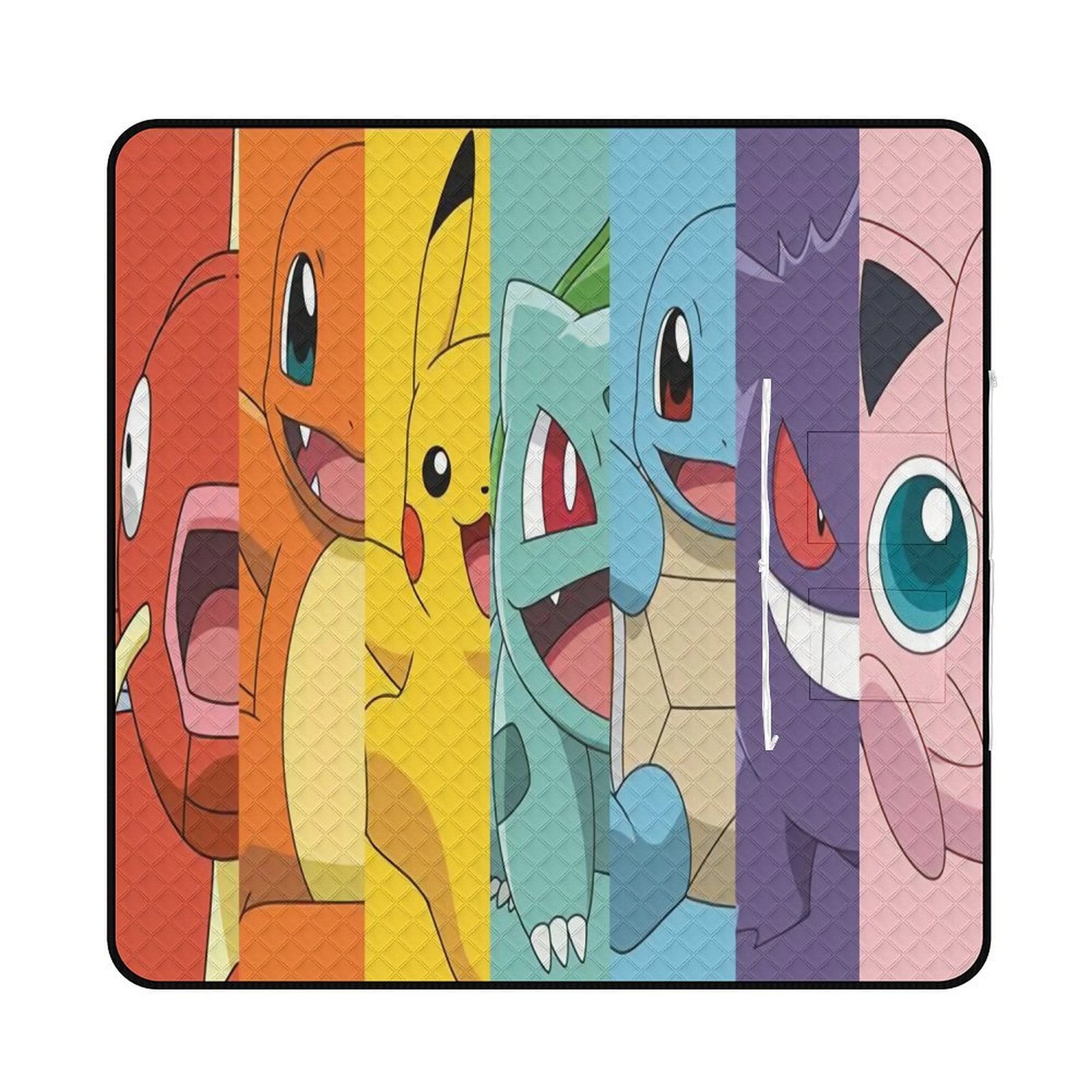 Pokemon-Rainbow Eevee Charmander Squirtle Bulbasaur Box Picnic Blankets ...