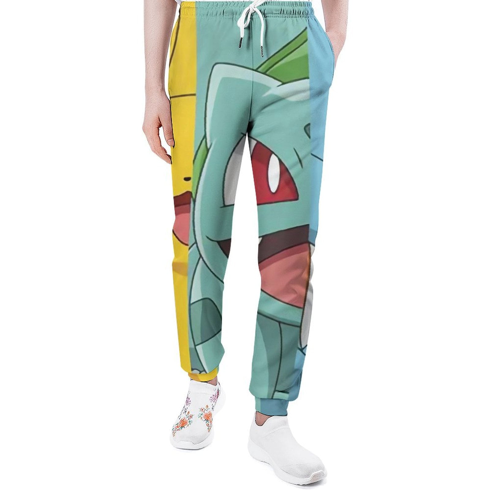 Pokemon-Rainbow Eevee Charmander Squirtle Bulbasaur Box Sweatpants for ...