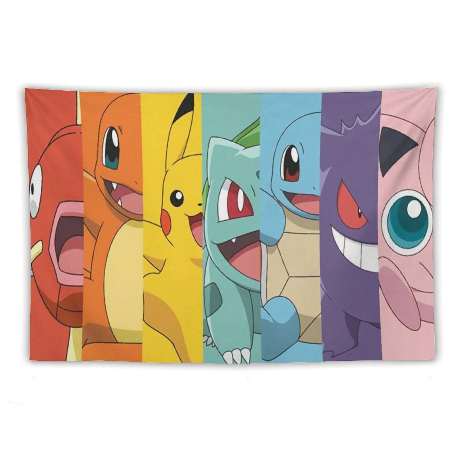 Pokemon-Rainbow Eevee Charmander Squirtle Bulbasaur Box Tapestry,Pokemon-Rainbow Eevee ...