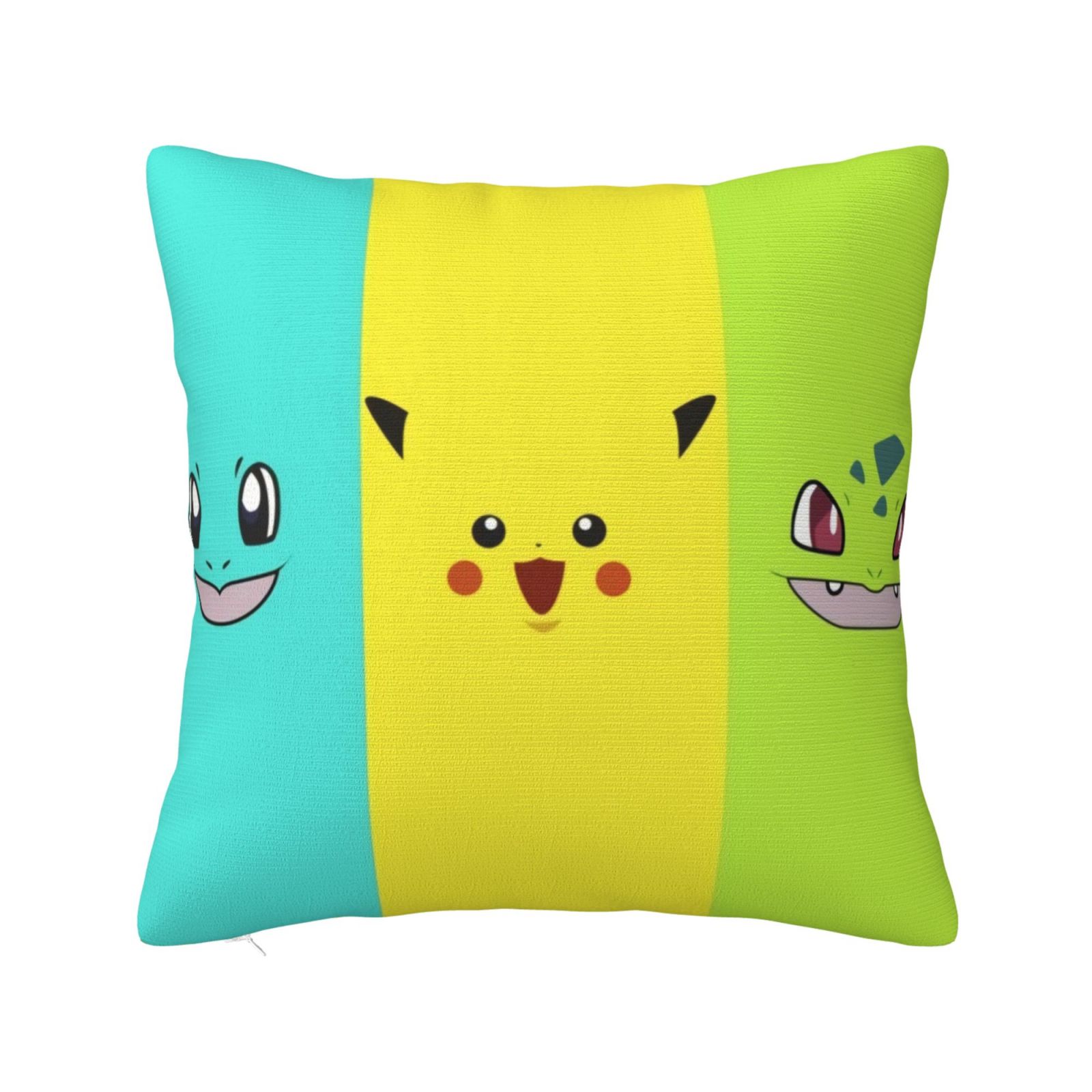 Pokemon-Rainbow Eevee Charmander Squirtle Bulbasaur Pillow Covers 24x24 ...