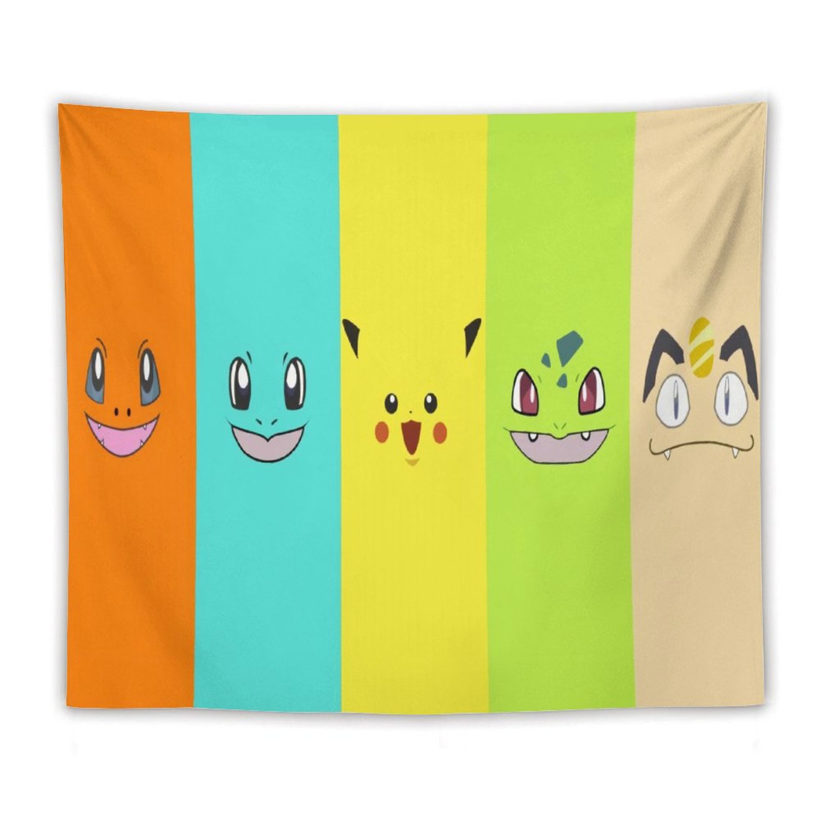 Pokemon-Rainbow Eevee Charmander Squirtle Bulbasaur Tapestry,Pokemon ...