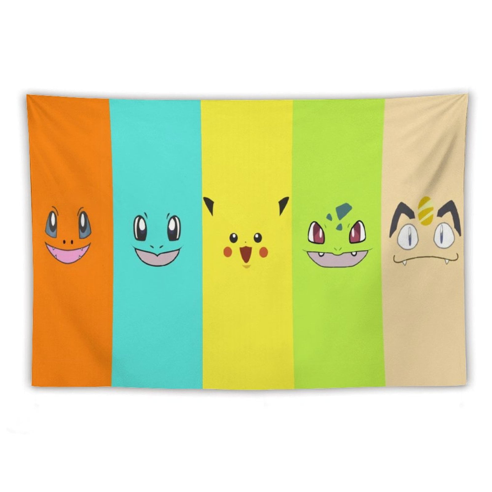 Pokemon-Rainbow Eevee Charmander Squirtle Bulbasaur Tapestry,Pokemon ...