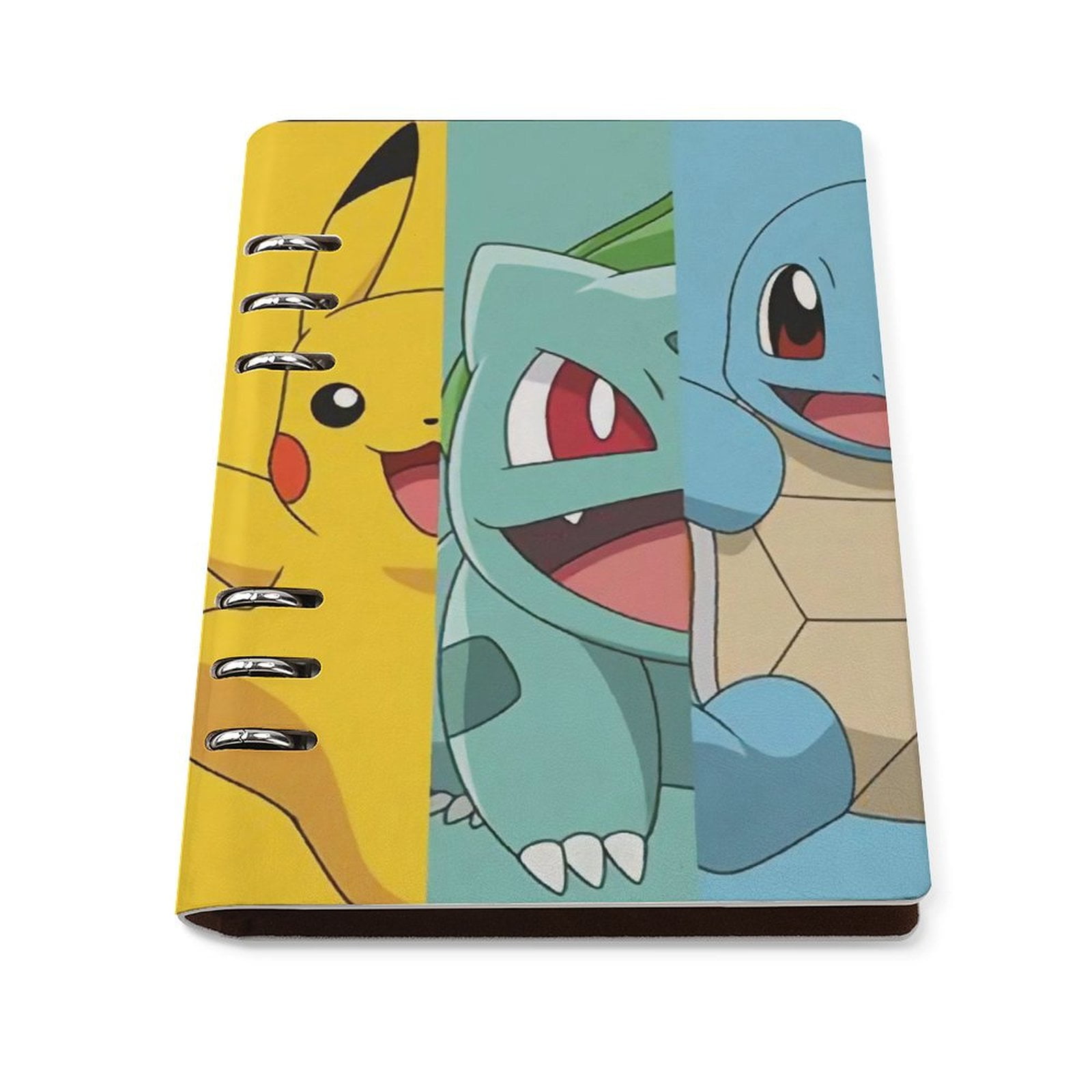 Pokemon-Rainbow Eevee Charmander Squirtle Refillable Leather A5 Loose ...