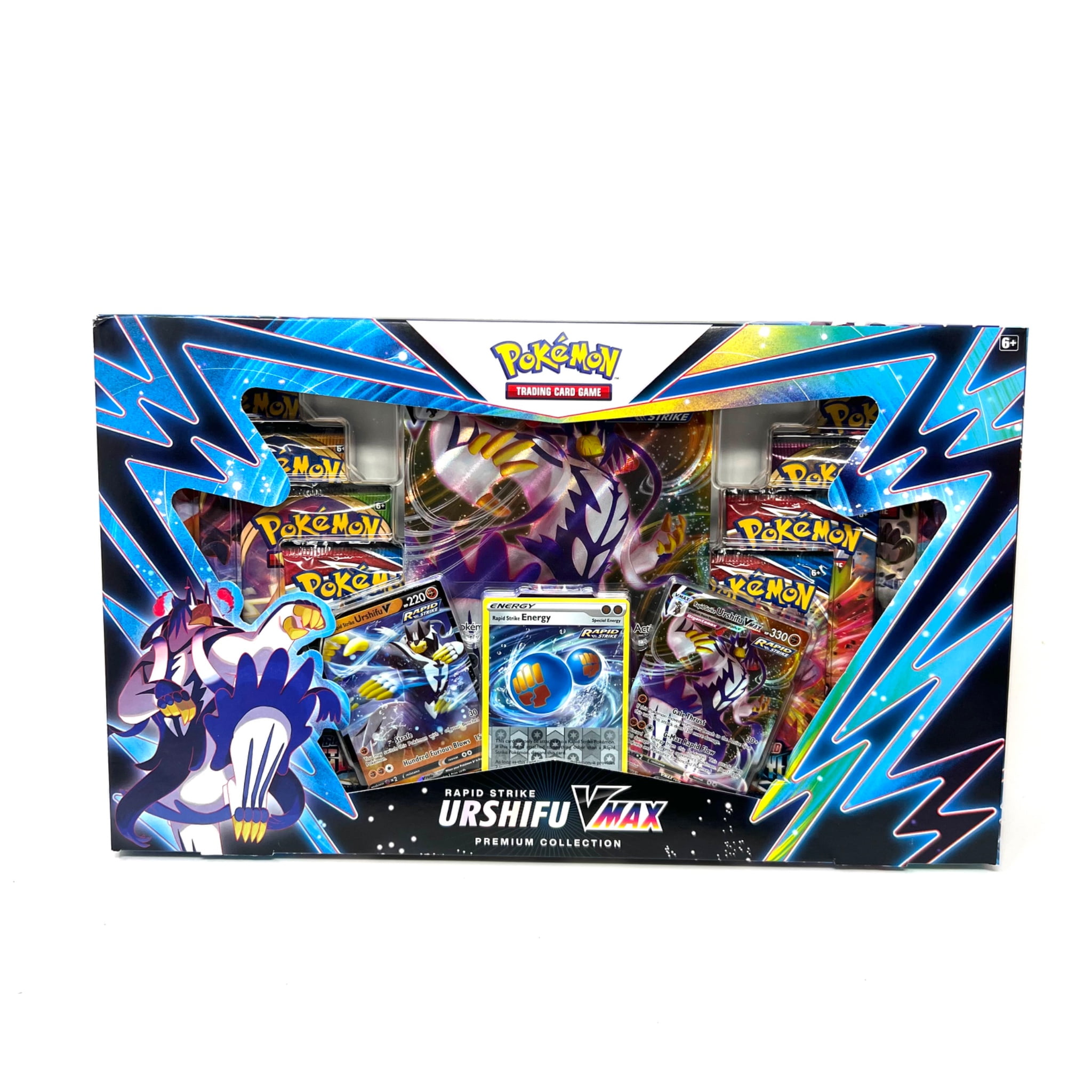 Pokemon Rapid Strike Urshifu VMAX Premium Collection Box Blue Box ...