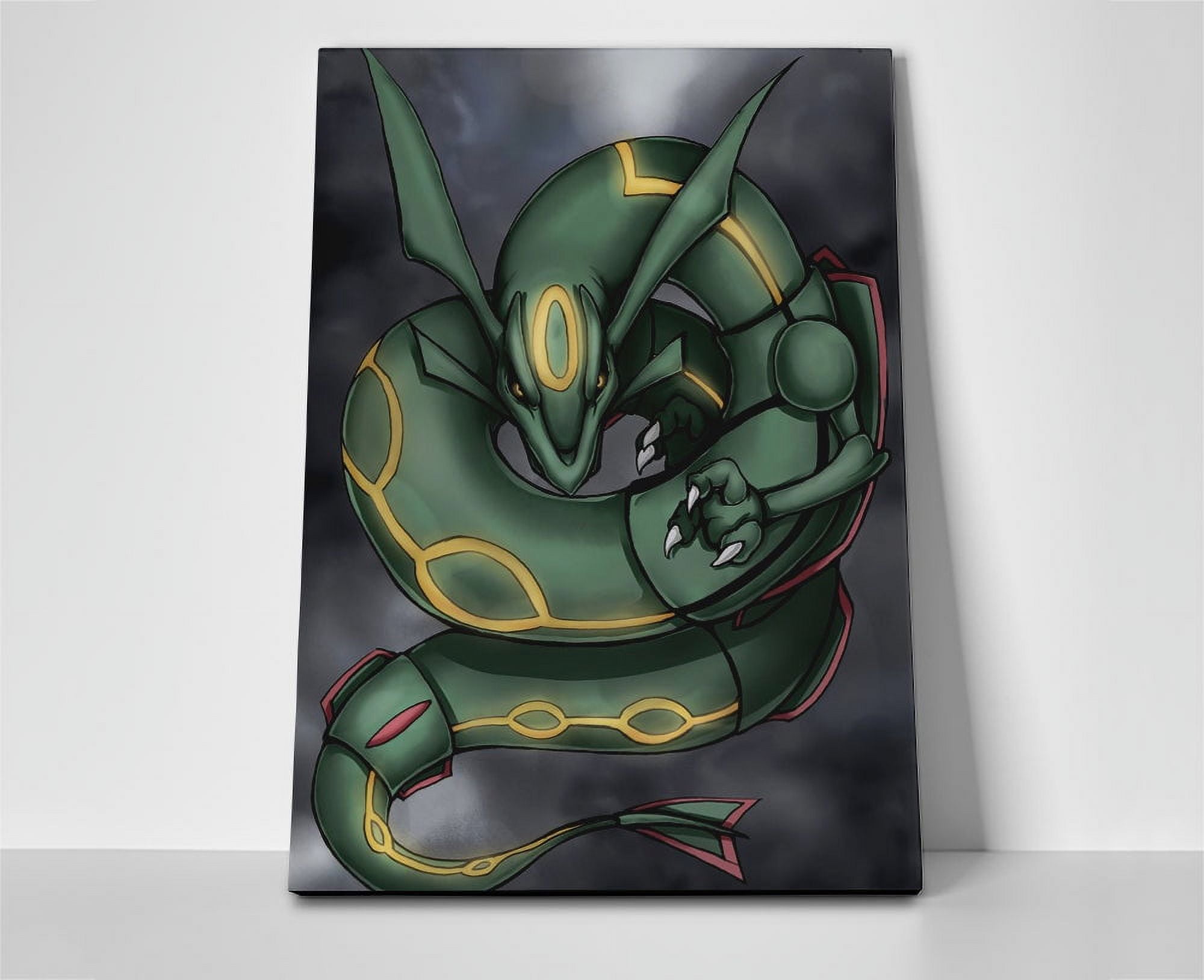 Pokemon Rayquaza Poster or Wrapped Canvas - Walmart.com
