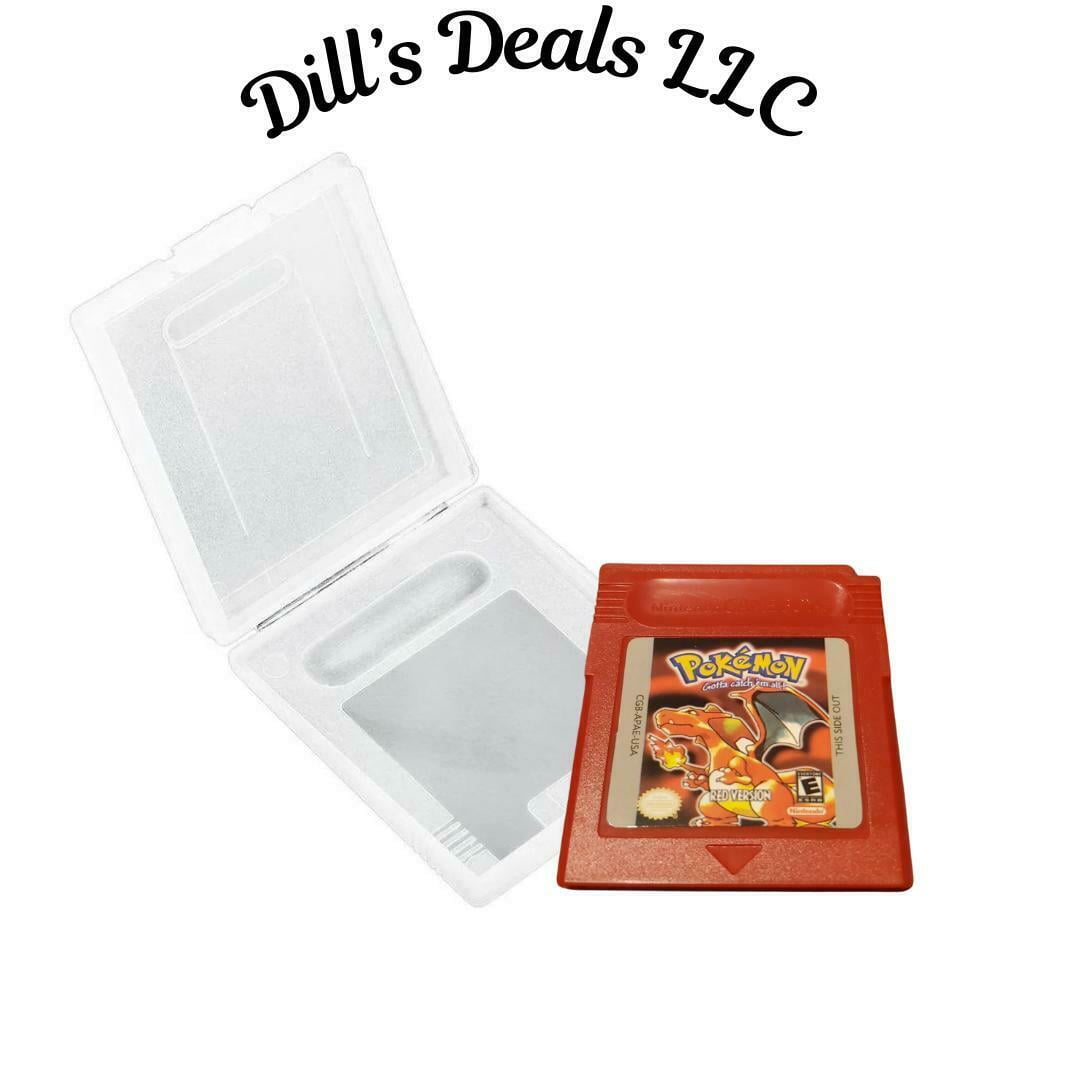 Pokemon Red Version GBC for Nintendo Gameboy Color & Clear Protective ...