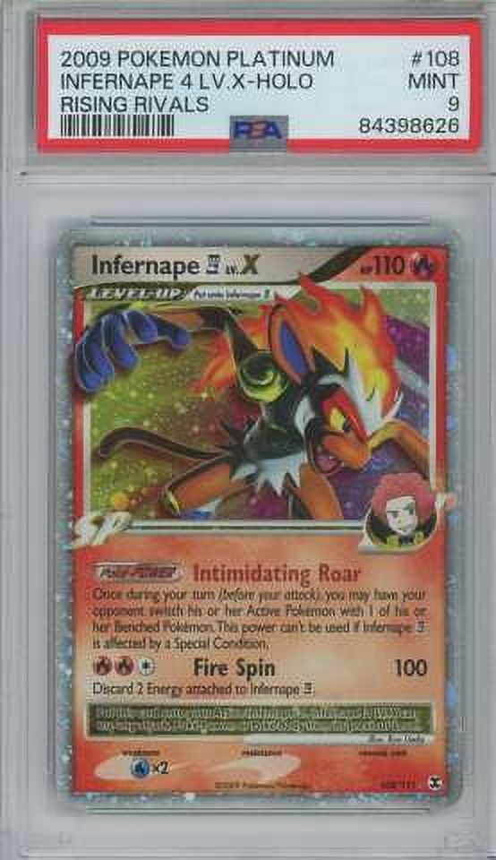 Pokemon Rising Rivals Infernape 4 LV.X Graded Card (PSA 9) - Walmart.com