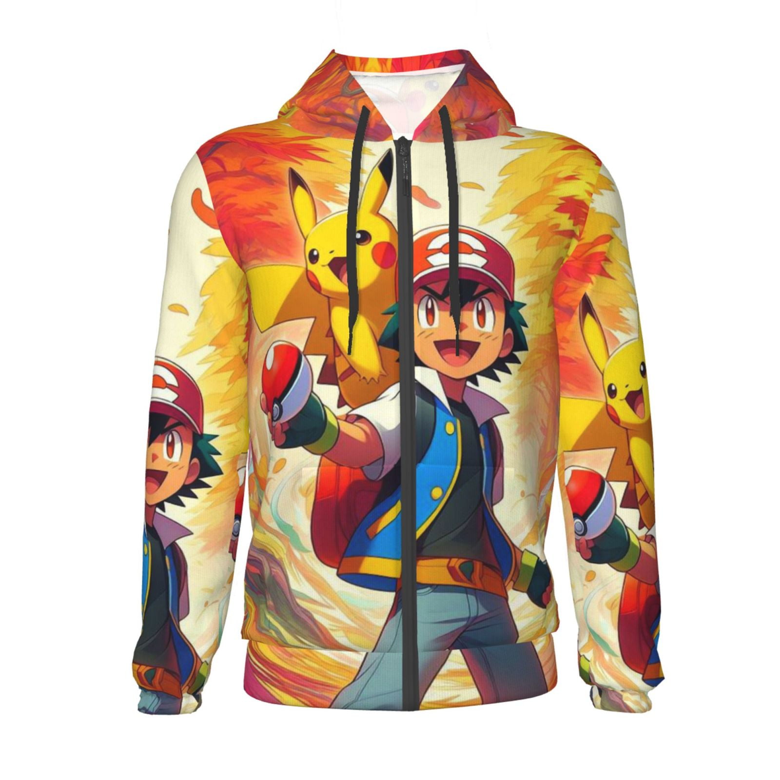 Pokemon -S Kids/Youth Full-Zip Hoodie Hooded, Teenage Zip Up Hoody ...