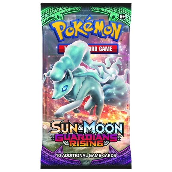 Pokemon SM2 Guardians Rising Booster Pack Alolan Ninetales - Walmart.com