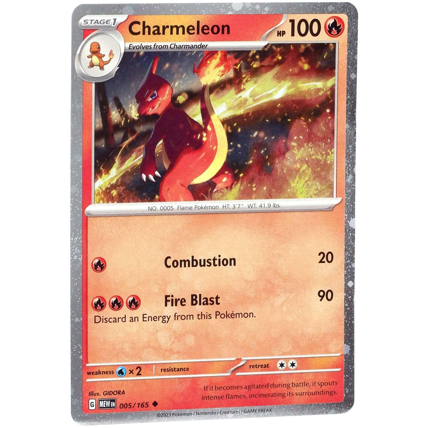 Pokemon Scarlet & Violet 151 Holo Charmeleon #005/165 - Walmart.com