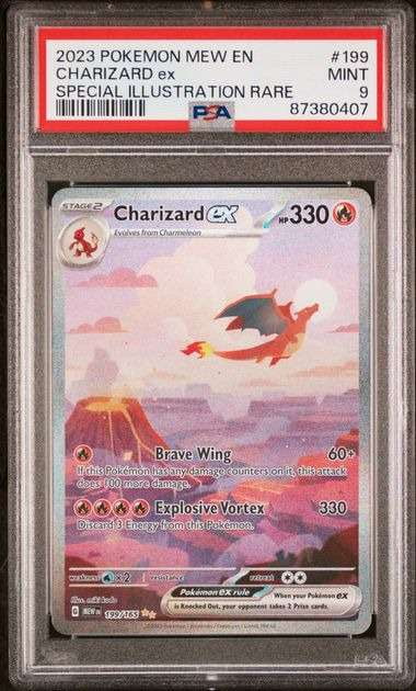 Pokemon Scarlet & Violet 151 Illustration Rare Charizard ex (PSA 9 ...