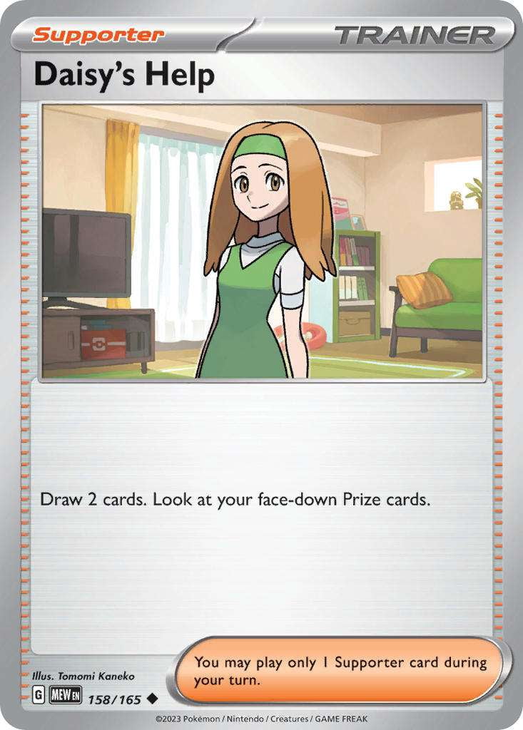 Pokemon Scarlet & Violet 151 Uncommon Daisy's Help #158 - Walmart.com
