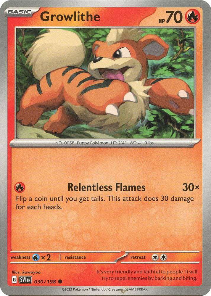 Pokemon Scarlet & Violet Base Set Common Growlithe #30 - Walmart.com