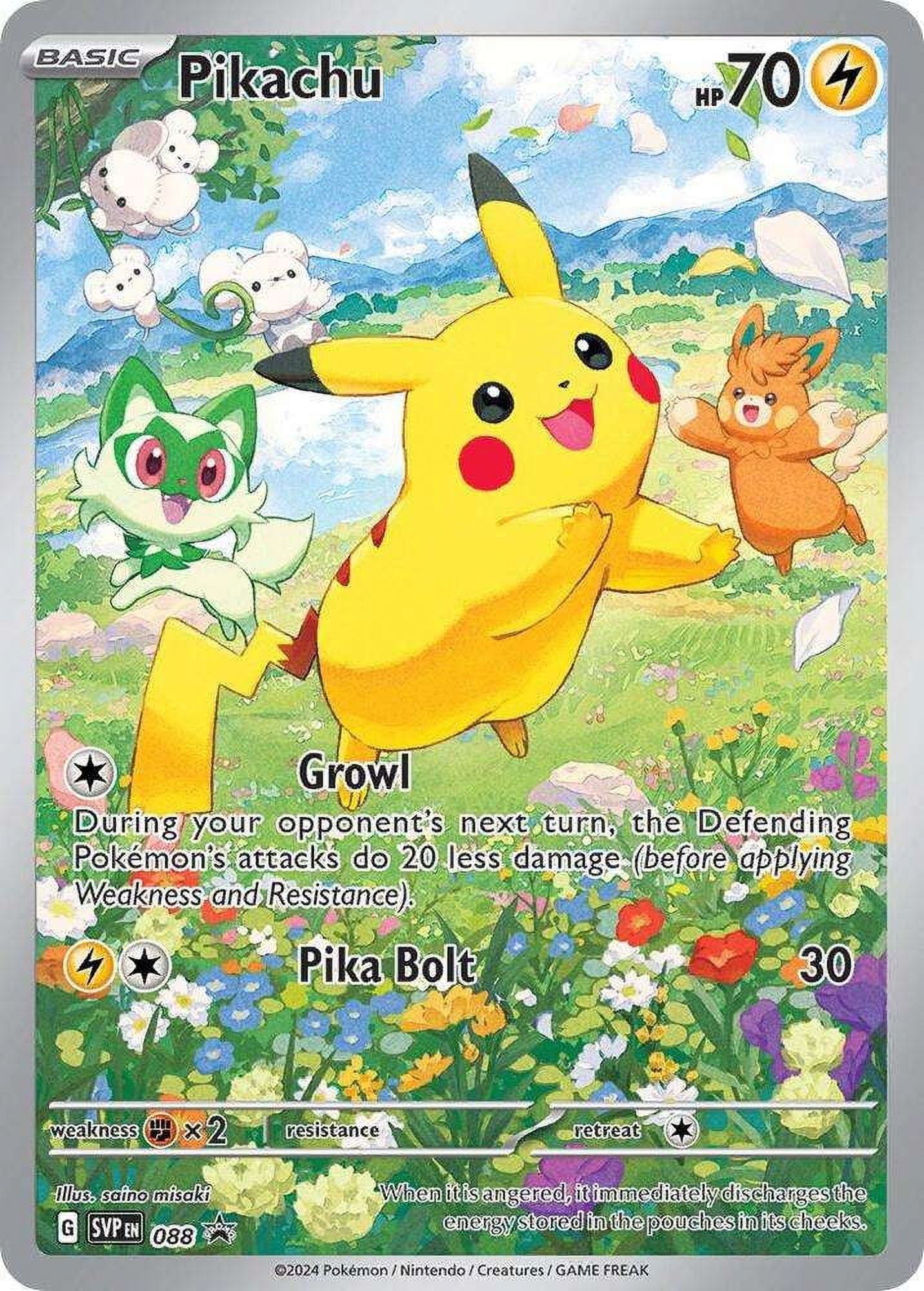 Pokemon Scarlet & Violet Base Set Promo Holo Pikachu SVP088 - Walmart.com